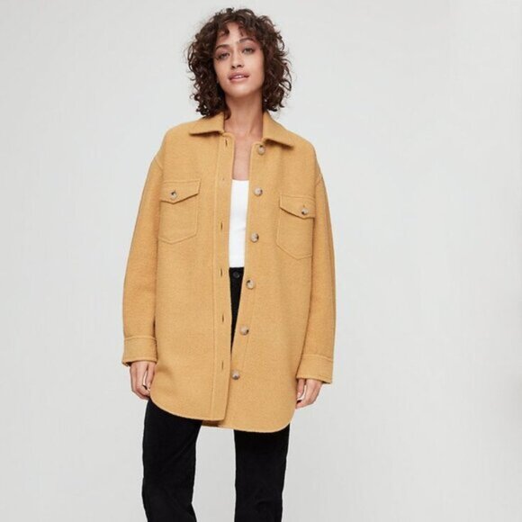 Aritzia | Jackets & Coats | Wilfred Free The Ganna Shirt Jacket Shacket ...